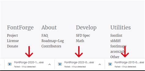 Download Fail Virus Detected Mcafee Antivirus · Issue 5235 · Fontforgefontforge · Github