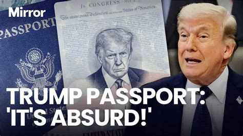 Trump Unveils Passport With His Own Face On It Becoming First President