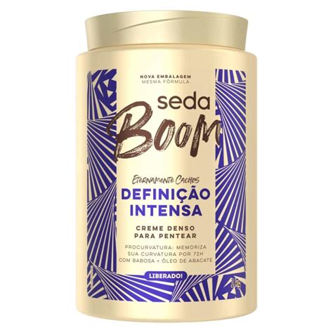 Kit Seda Boom Shampoo 250ml Cond 250ml Creme 1kg Emulsão