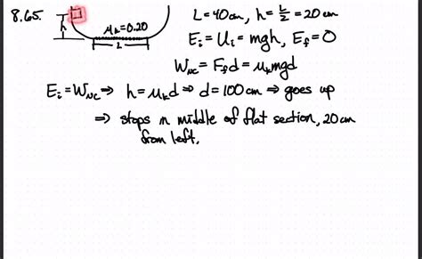 a particle can slide along a track with elevated ends and a flat