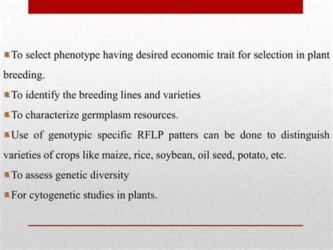 Rflp Restriction Fragment Length Polymorphism Ppt