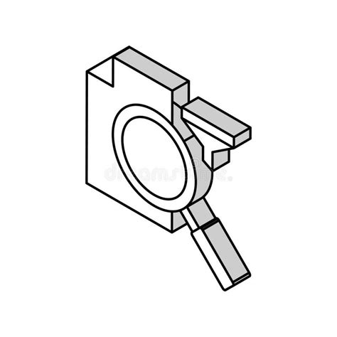 Filter Paper For Filtration Isometric Icon Vector Illustration Stock