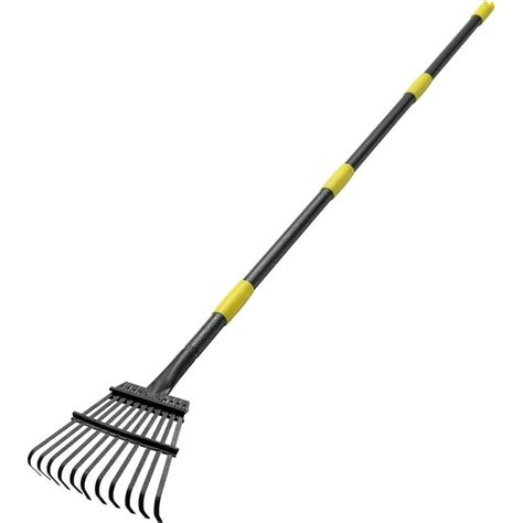 Bsbsbest 11 Tines Rake For Leaves Garden Small Leaf Rake For Lawns 60