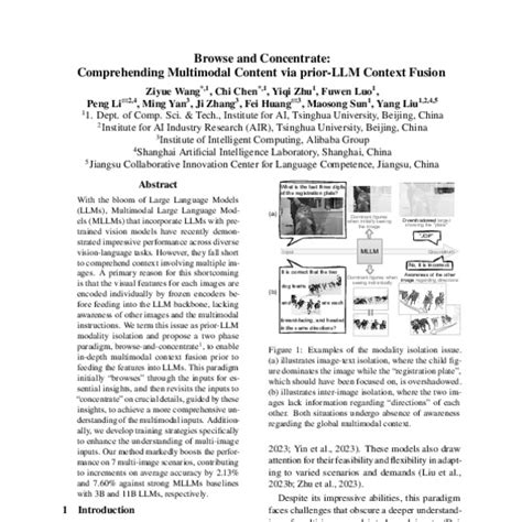 Browse And Concentrate Comprehending Multimodal Content Via Prior Llm Context Fusion Acl