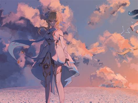 Lumine Aether And Paimon Genshin Impact Drawn By Ousssx X Danbooru