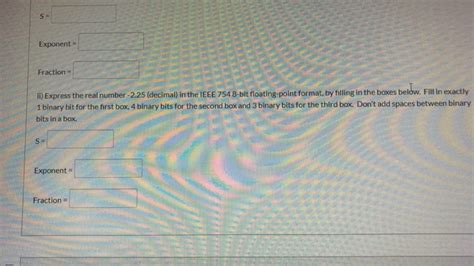 Solved Problem 5 20 Points Fixed Point And Floating Point