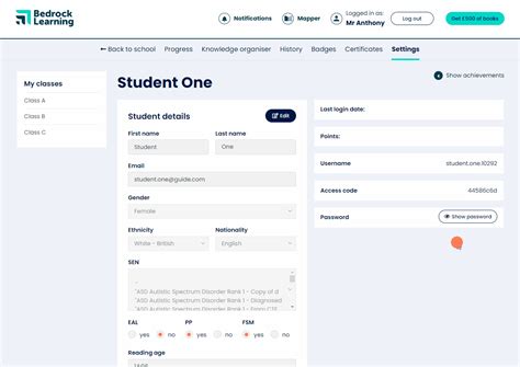 How Do I Update My Class Information Bedrock Learning Support Hub