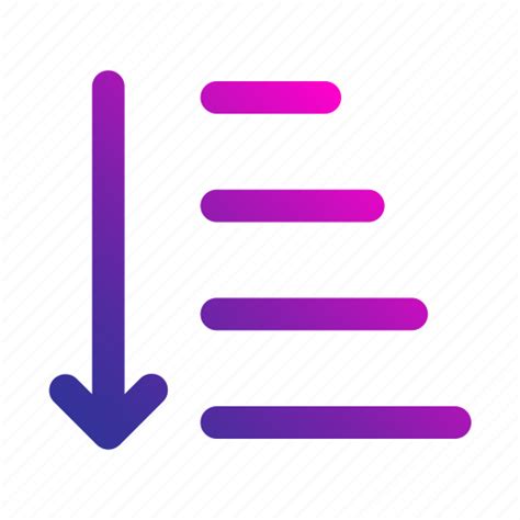 Ascending Sort Descending Ui View List Layout Icon Download On