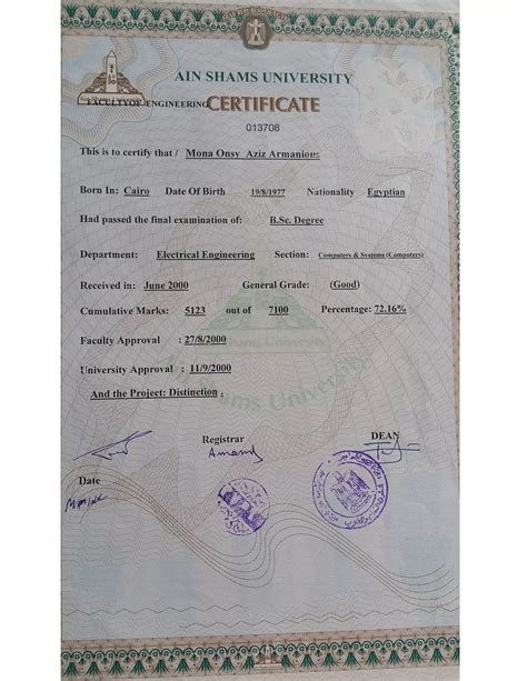Certificate And Transcript Pdf