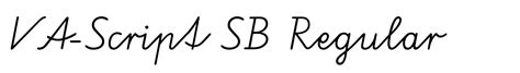 Va Script Sb Regular Fuente Webfont And Desktop Myfonts