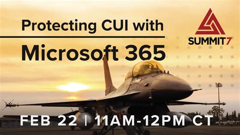 Webinar Protecting Cui With Microsoft 365