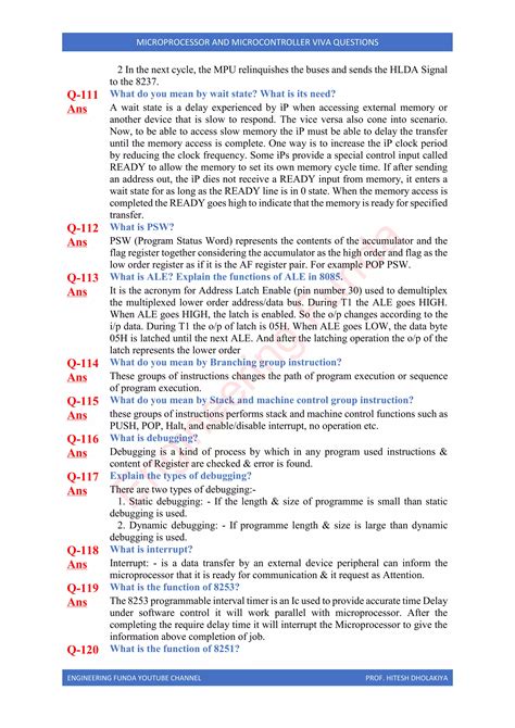 Microprocessor Microcontroller Interview And Viva Questionpdf