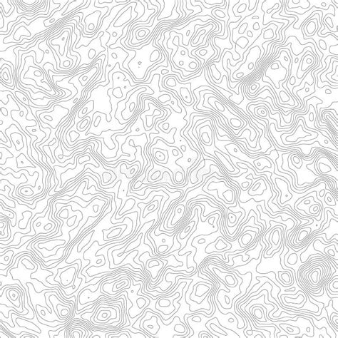 Retro Topographic Map Geographic Contour Map Abstract Outline Grid Vector Illustration Stock