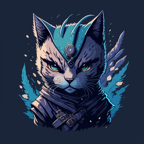 Premium Vector Deadly Chill A Kitten Assassin Navigating A