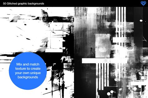 50 Glitched Black And White Textures Xjw2q9g