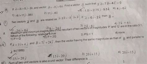 if the sum of two vectors is a unit vector prove that the magnitude