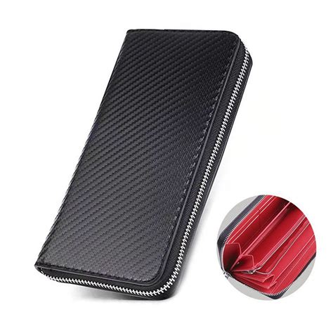 Yahooオークション メンス 長財布 本革仕様 マイクロ カーボン ファ