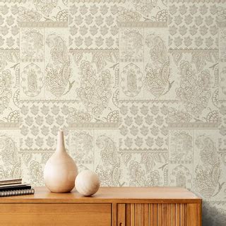 Chhaya Block Print Wallpaper Beige Life N Colors