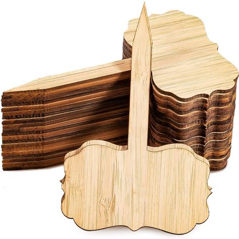 Bamboo Rectangle Shape Plant Labels Marker Tags Supplier