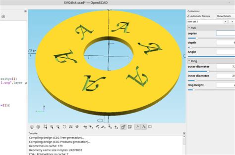 3d part design with inkscape and openscad 109 adding svg import