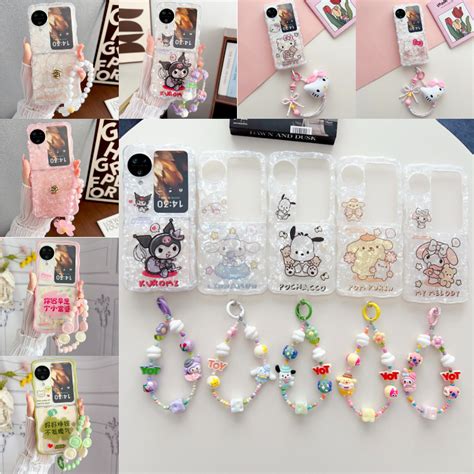 Bao Da Điện Thoại Nắp Gập Viền silicone Mềm Chống Rơi In Hình Gia Đình sanrio Cho oppo find n