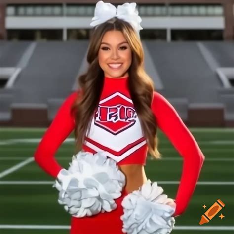 College Cheerleader Performing At An Event On Craiyon
