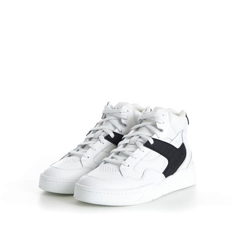 Mens Ct 06 High Top Sneaker White Black Calfskin Leather Chiiiq