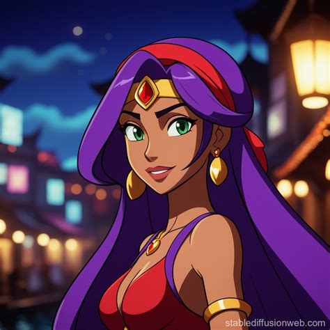Shantae Game Character Stable Diffusion Online