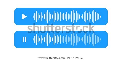 voice message set ui interface bubble stock vector royalty free
