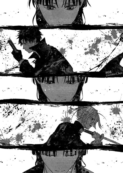 Rokuhira Chihiro Hiruhiko And Samura Iori Kagurabachi Drawn By