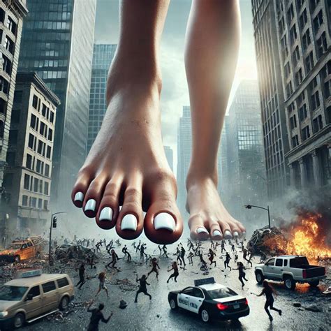 Giantess Barefoot By 3741tu On Deviantart