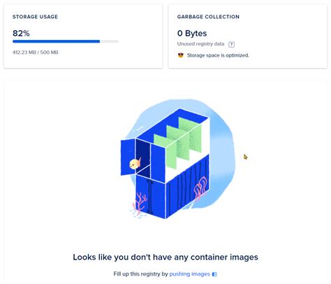 docker container issues on digital ocean why isn t the storage empty