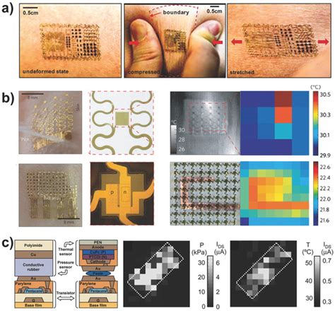 Flexible Temperature And Pressure Sensitive Sensors A Download Scientific Diagram