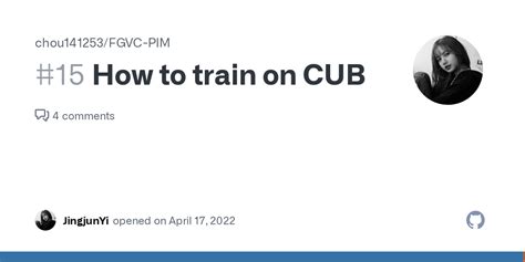 how to train on cub · issue 15 · chou141253 fgvc pim · github