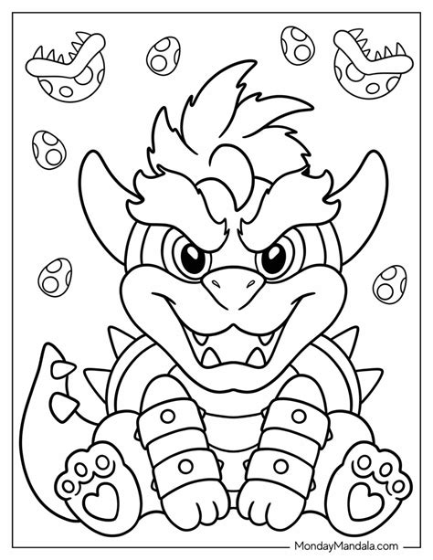 26 Bowser Coloring Pages Free Pdf Printables Artofit