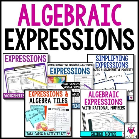 7th Grade Math Simplifying Algebraic Expressions With Integers Notes