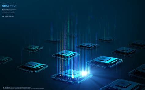 现代科技数据信息化处理器运行模块化海报