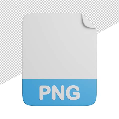 premium psd png document file front view 3d rendering icon