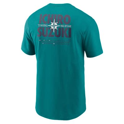 Ichiro Suzuki Seattle Mariners 2025 Hall Of Fame Mens Nike Mlb T Shirt