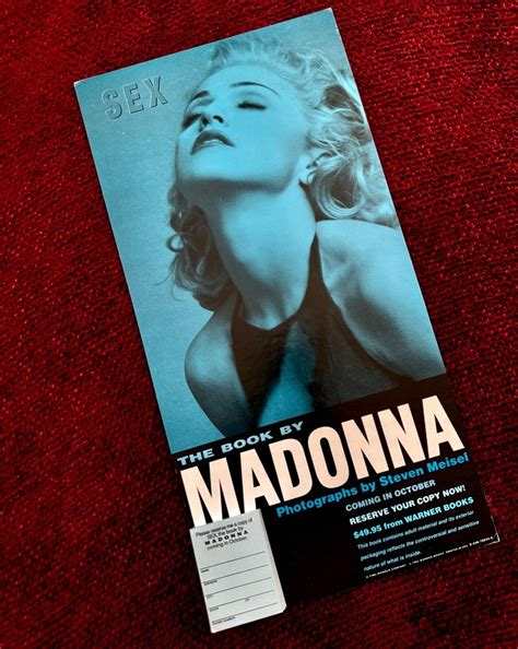 Madonna Mint 1992 Sex Book Promo Counter Stand With All Reserve Slips