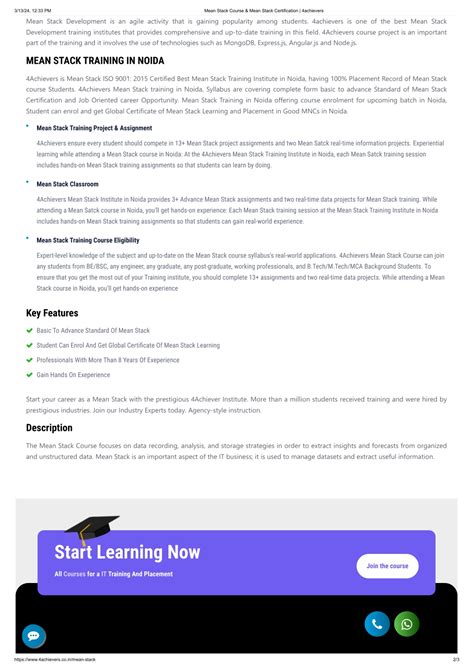 Ppt Mean Stack Development Courses 4achievers Powerpoint