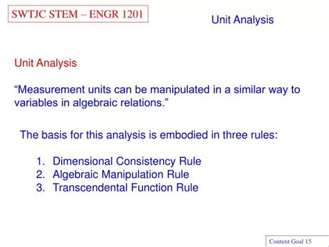Ppt Unit Analysis Powerpoint Presentation Free Download Id6136912