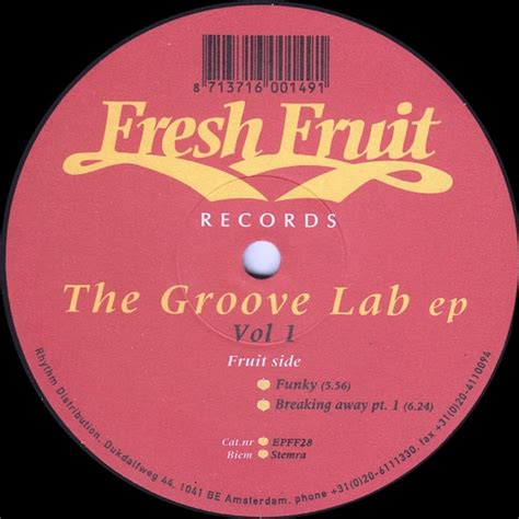 Groove Lab The Groove Lab Ep Vol 1 Vinyl 12 1999 Nl Original