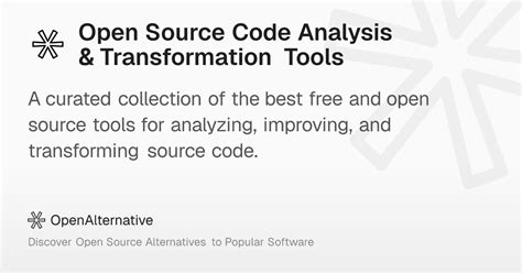 Best Open Source Code Analysis And Transformation Tools 2025