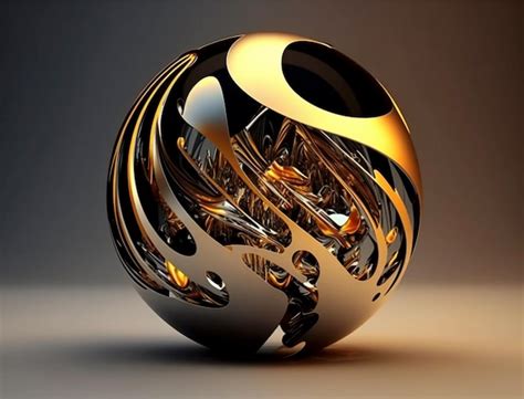 Premium Ai Image New Abstract 3d Sphere Generative Ai
