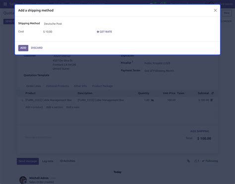 Odoo Deutsche Post Delivery Carrier Webkul