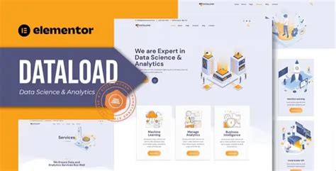 Dataload Data Science And Analytics Elementor Template Kit Gplrockcom