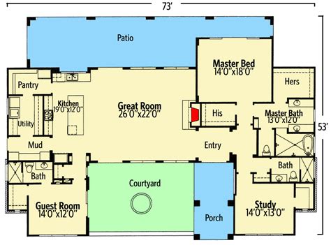 Hacienda Style Homes Floor Plans