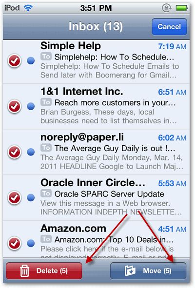 How To Delete Multiple Emails At Once On Your Iphone Ipad Or Ipod