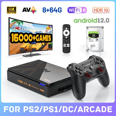 Yวิดีโอเกมย้อนยุค X5pro16000ซุปเปอร์คอนโซล เล่นเกม320g 4t สำหรับ Ps2 Ps1 Wii N64 Ss Emulator
